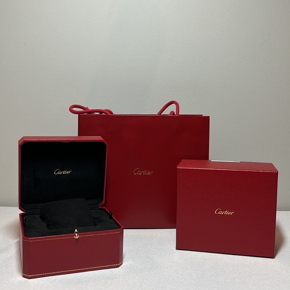 Cartier | Jewelry | New Cartier Watchjewelry Case Box And Shopping Bag ...